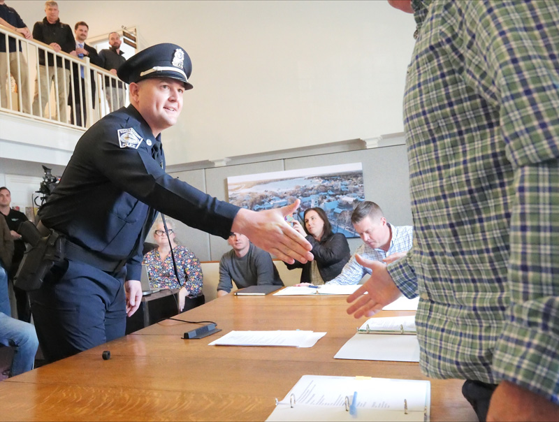 Edgartown swears in new police officer - The Martha's Vineyard Times
