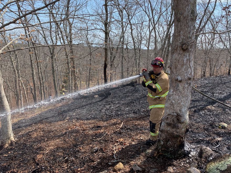 West Tisbury firefighters snuff out brush fire - The Martha's Vineyard ...